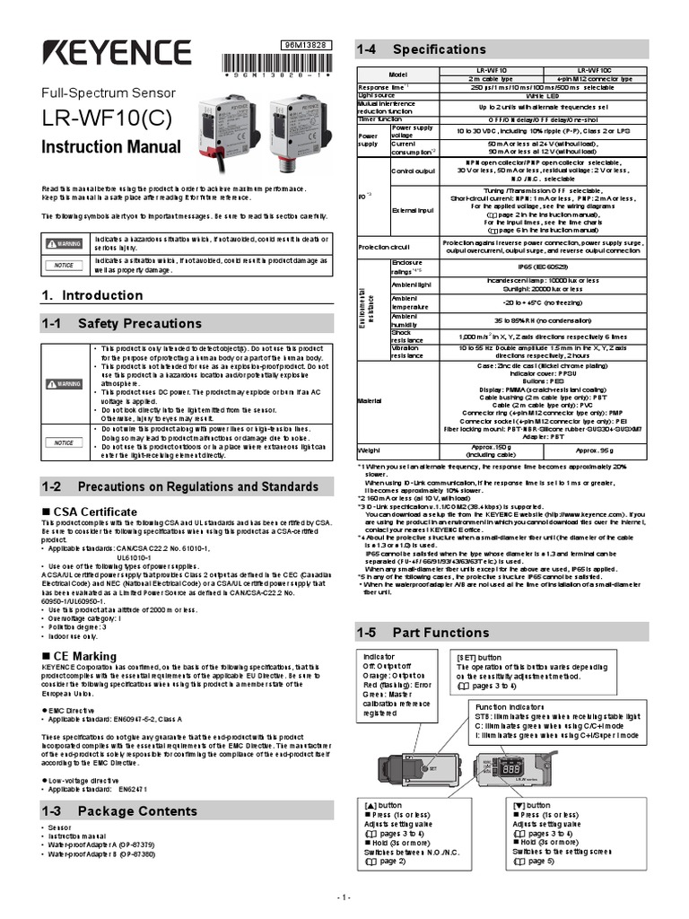 LR-WF10 (C) : Instruction Manual | PDF | Bipolar Junction Transistor ...