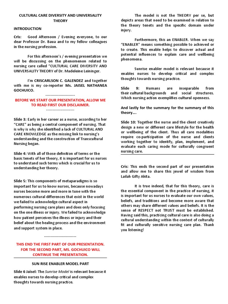 Before We Start Our Presentation, Allow Me To Read First Our Disclaimer ...
