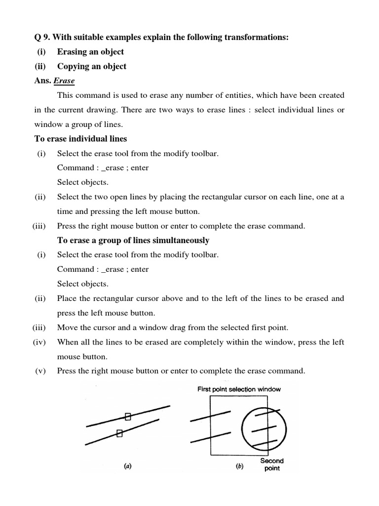 CAD transformations explained with examples | PDF | Button (Computing ...