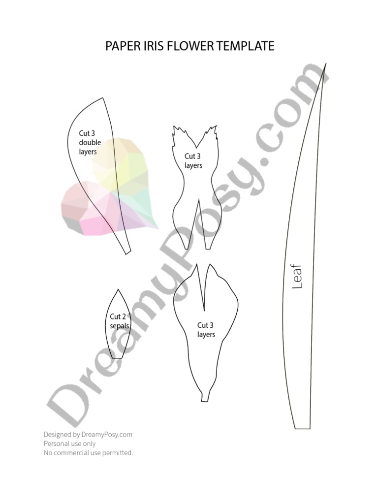 Paper Iris Template - DreamyPosy | PDF