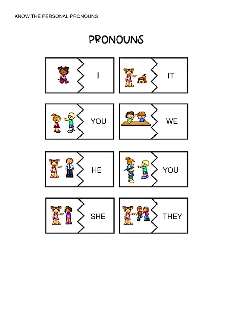 The Personal Pronouns | PDF