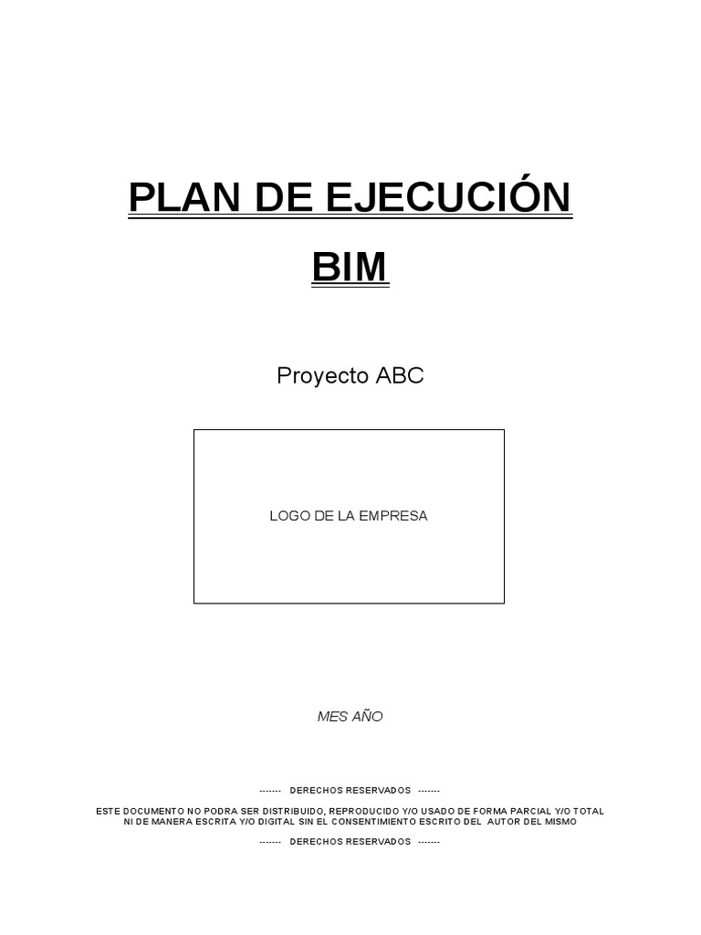 Plantilla Del Plan de Ejecucion BIM | PDF | Autodesk Revit | Planificación