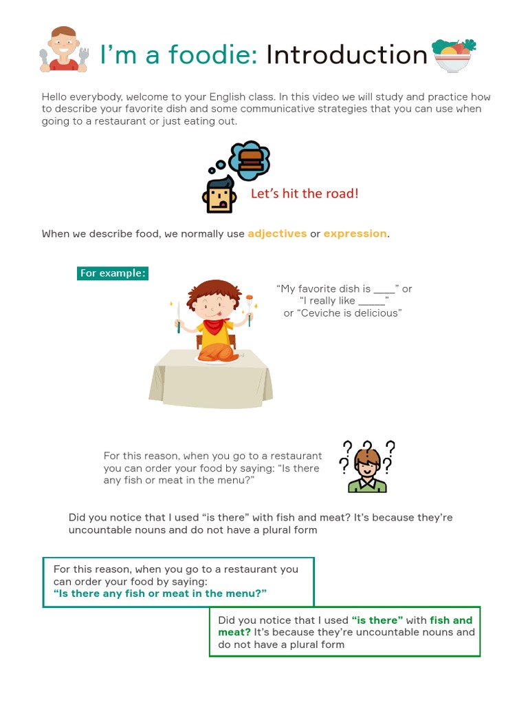 S1-T1 - Food and Containers | PDF | Linguistic Typology | Foods