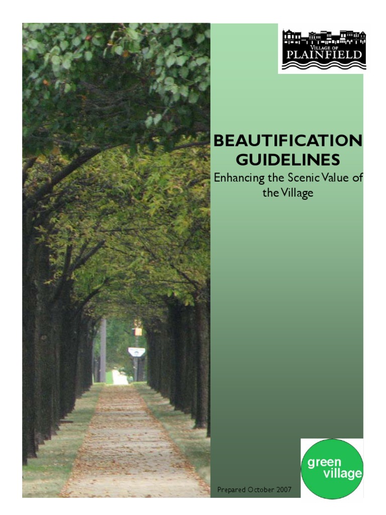 Beautification Guidelines: Enhancing The Scenic Value of The Village ...