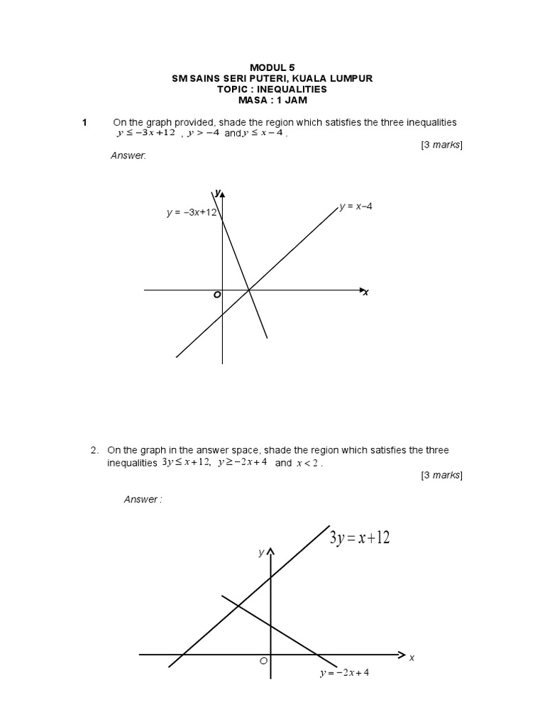 MODULE 5 - Inequalities | PDF | Theoretical Computer Science | Discrete Mathematics
