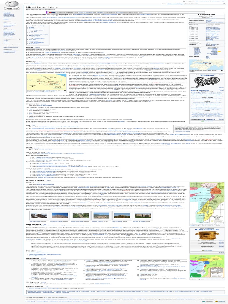 Nizari Ismaili State | PDF | Islamic Mysticism | Islamic Branches