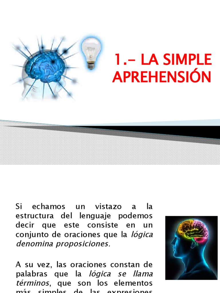 Simple Aprehensión 1 | PDF | Esencia | Concepto