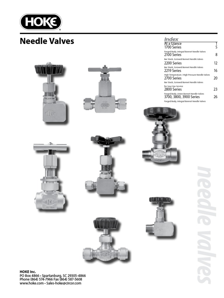 Hoke 1700 Series | PDF | Valve | Stainless Steel