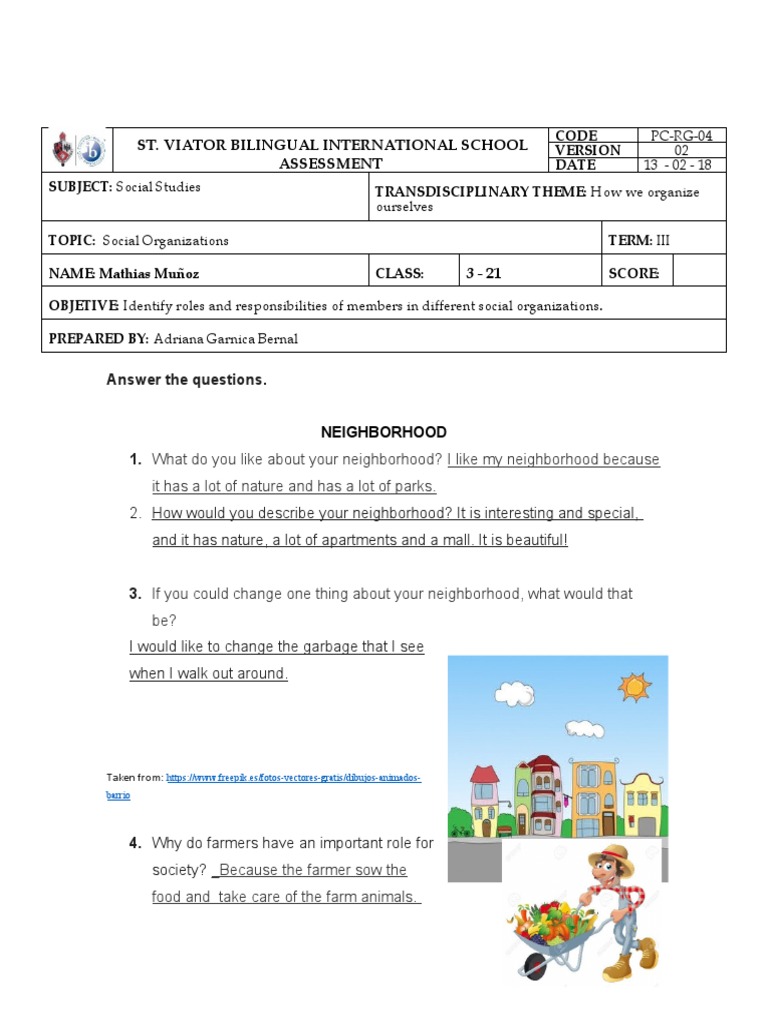 Social Organizations Worksheet | PDF