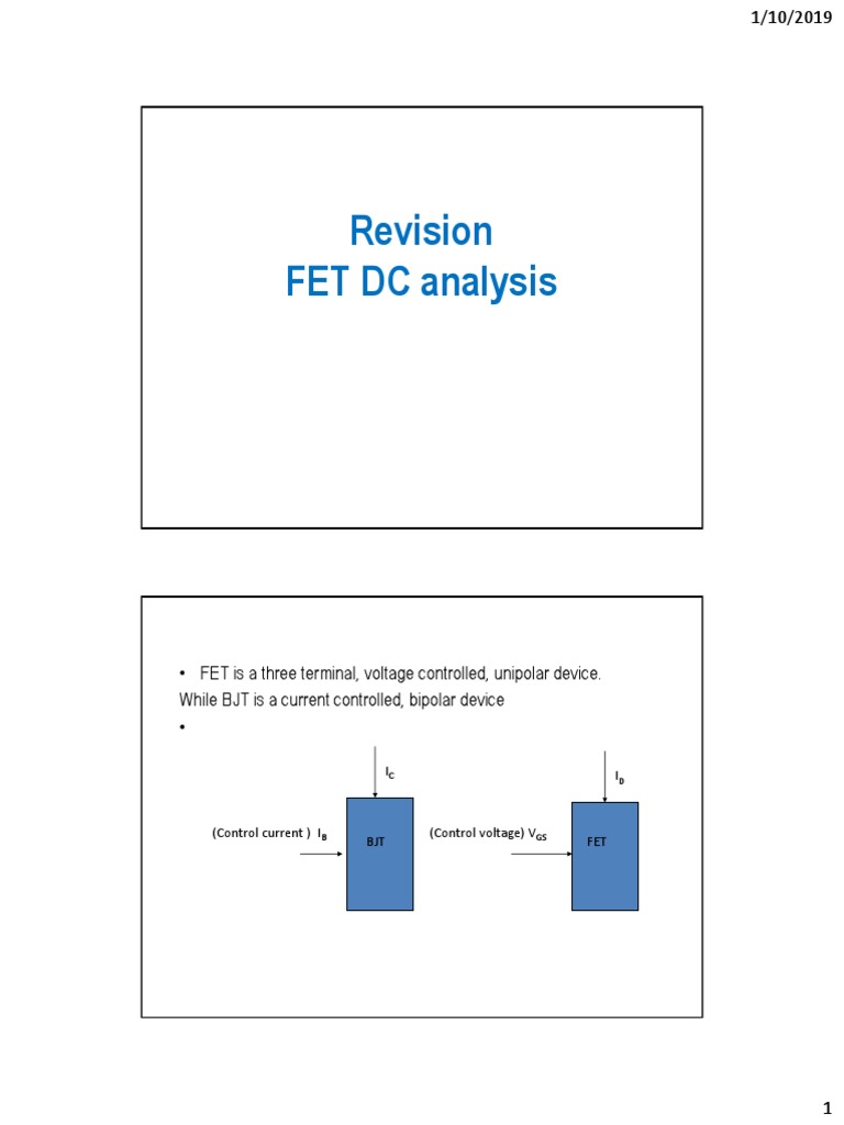 Chapter 2 - FET Part 1 | PDF | Field Effect Transistor | Electronics