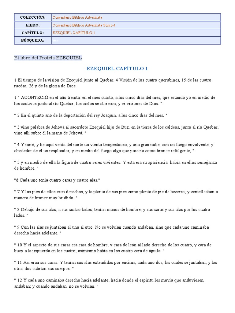Estudio Del Profeta Ezequiel Pdf Ezequiel Libro De Ezequiel