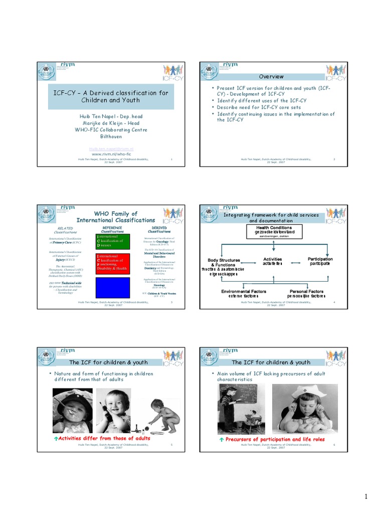 Handout ICF-CY PDF | PDF | Attention Deficit Hyperactivity Disorder | Disability