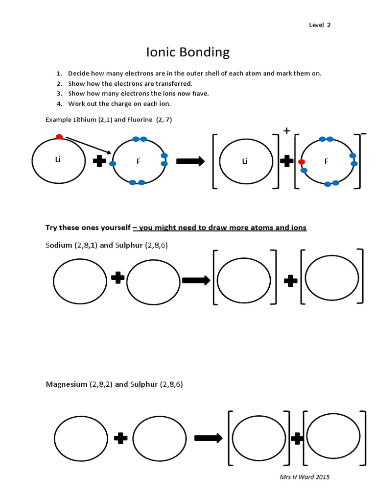 Ionic Bonding Bump Up Your Grade | PDF