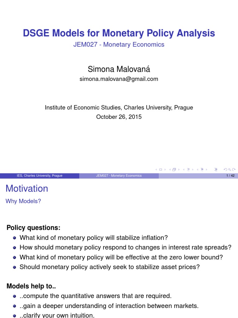 Dsge Models | PDF | New Keynesian Economics | Nominal Rigidity