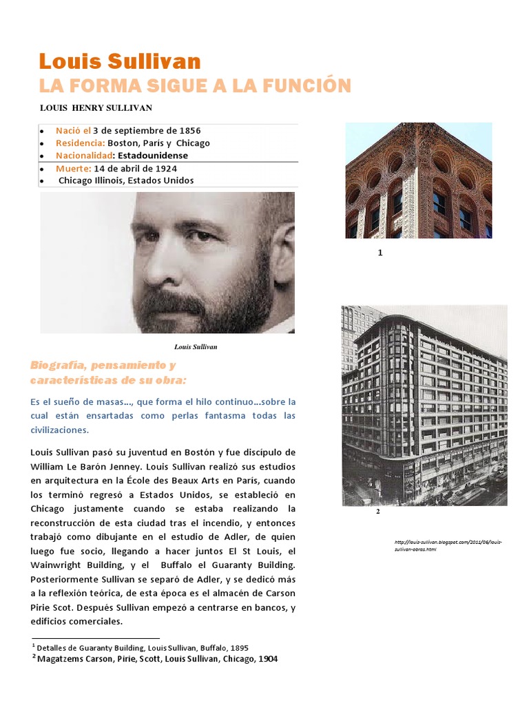 Sullivan Final | PDF | Diseño arquitectonico | Arquitectura