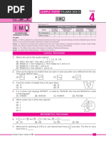 IMO Class 5 Sample Papers 2022 23 | PDF | Mathematics | Shape