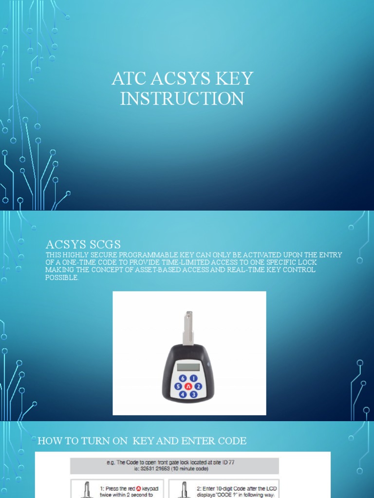 ACSYS Key Activation Instructions | PDF | Business | Technology ...