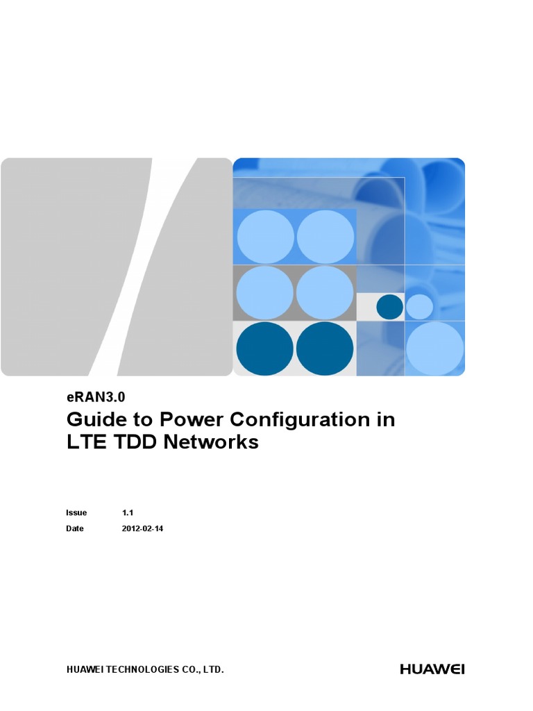 RNP - LTE TDD Power Configuration Guide - 20130418 - A - V1.3 | PDF ...