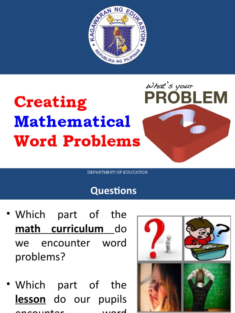 Creating Mathematical Word Problems | PDF | Curriculum | Teaching ...