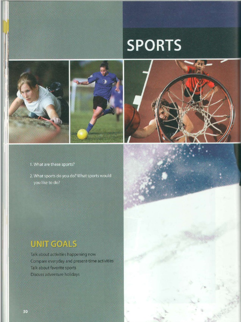 UNit 5 SPORTS English 1 | PDF | Grammar | Linguistic Typology