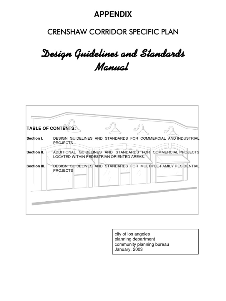Crenshaw Corridor Specific Plan Design Guidelines | PDF | Land Lot ...