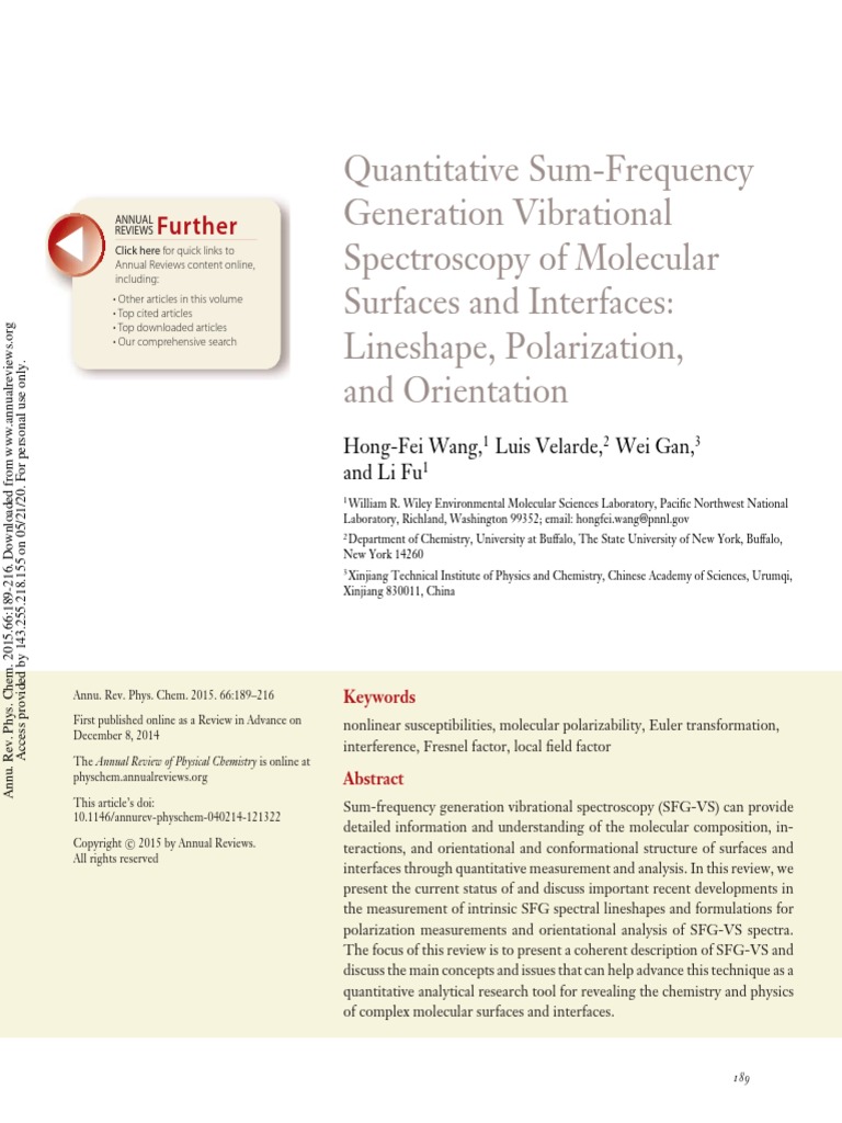 Quantitative Sum-Frequency Generation Vibrational Spectroscopy of ...