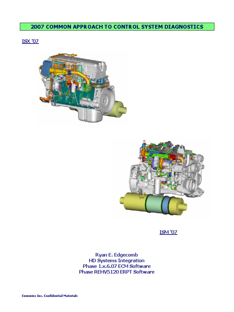 Cummins - ISX CM850 CM870 and CM875 Common Approach To Control System ...