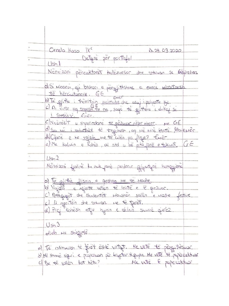 Detyra e Pare e Dosjes | PDF