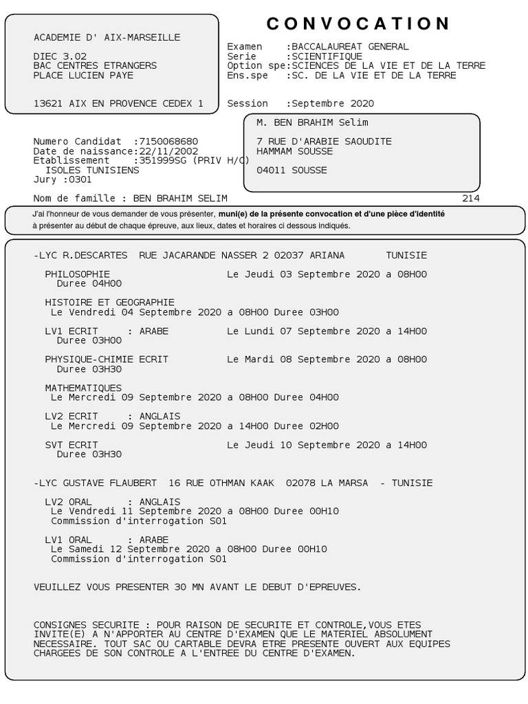 Convocation PDF | PDF | Écoles | Science