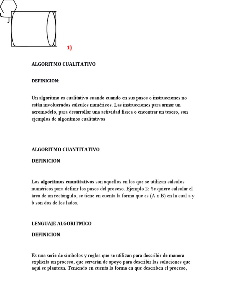 Algoritmo Cualitativo | PDF | Algoritmos | Lenguaje de programación