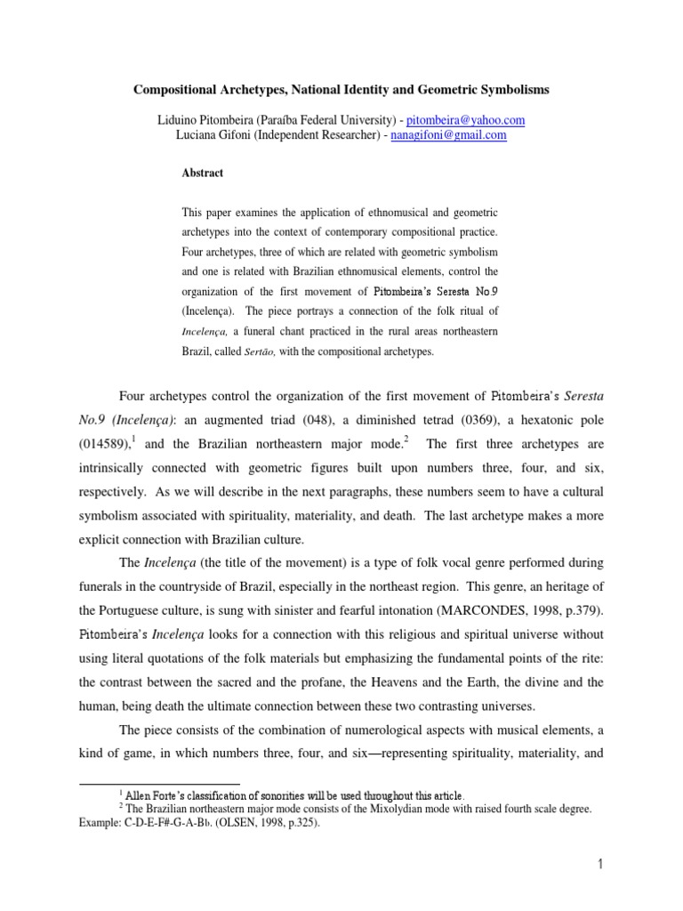 Compositional Archetypes National Identi PDF | PDF | Mode (Music ...