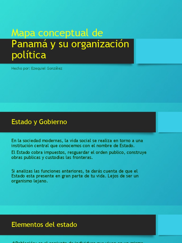 Mapa Conceptual Ezequiel Gonzalez 7°C | PDF | Nación | Panamá