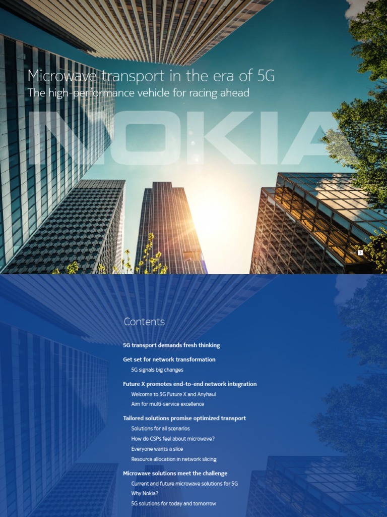 Nokia Microwave Transport For 5G Ebook EN PDF | PDF | Computer Network ...