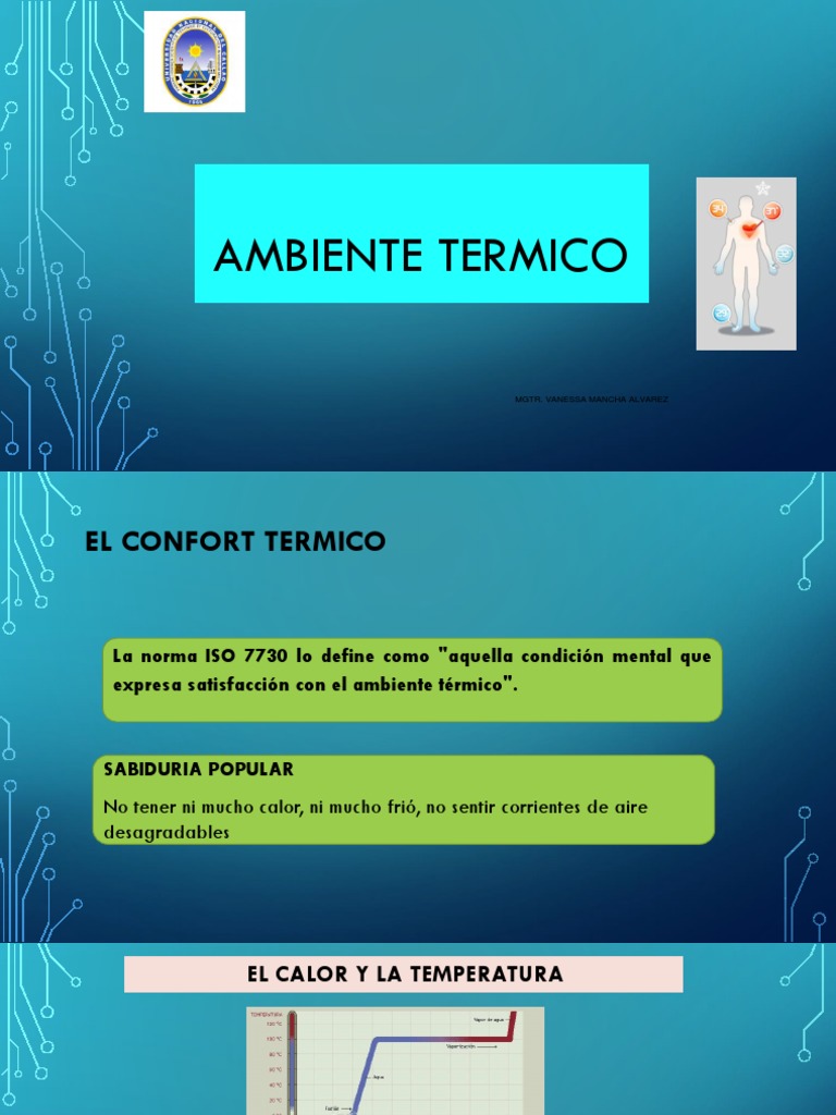 Ambiente Termico CLASES 12 Unac PDF | PDF | Termorregulación | Humedad ...