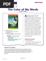 The Color of My Words: Novel Guide | PDF | Schools | Teachers