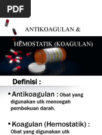 Obat Antikoagulan, Koagulan, Hemostatika - Farmakologi-Tetria | PDF