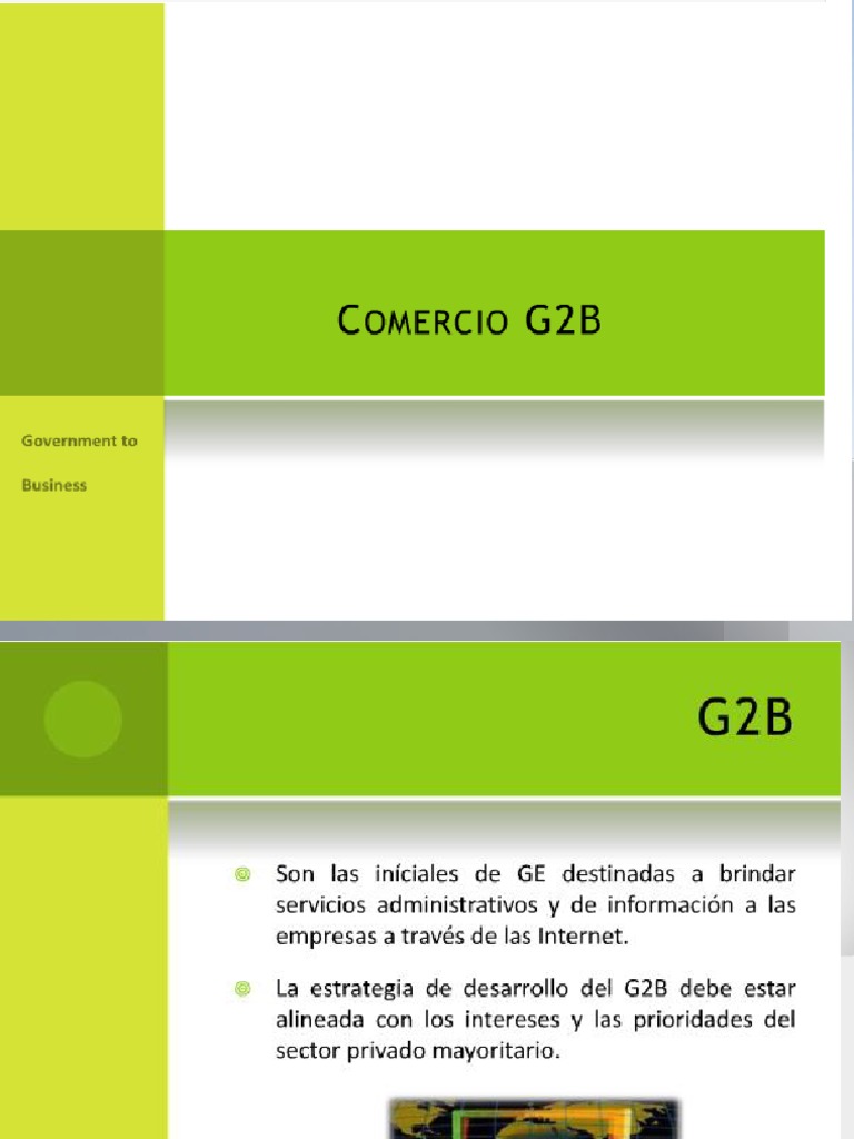 Comerco Electrónico G2B | PDF