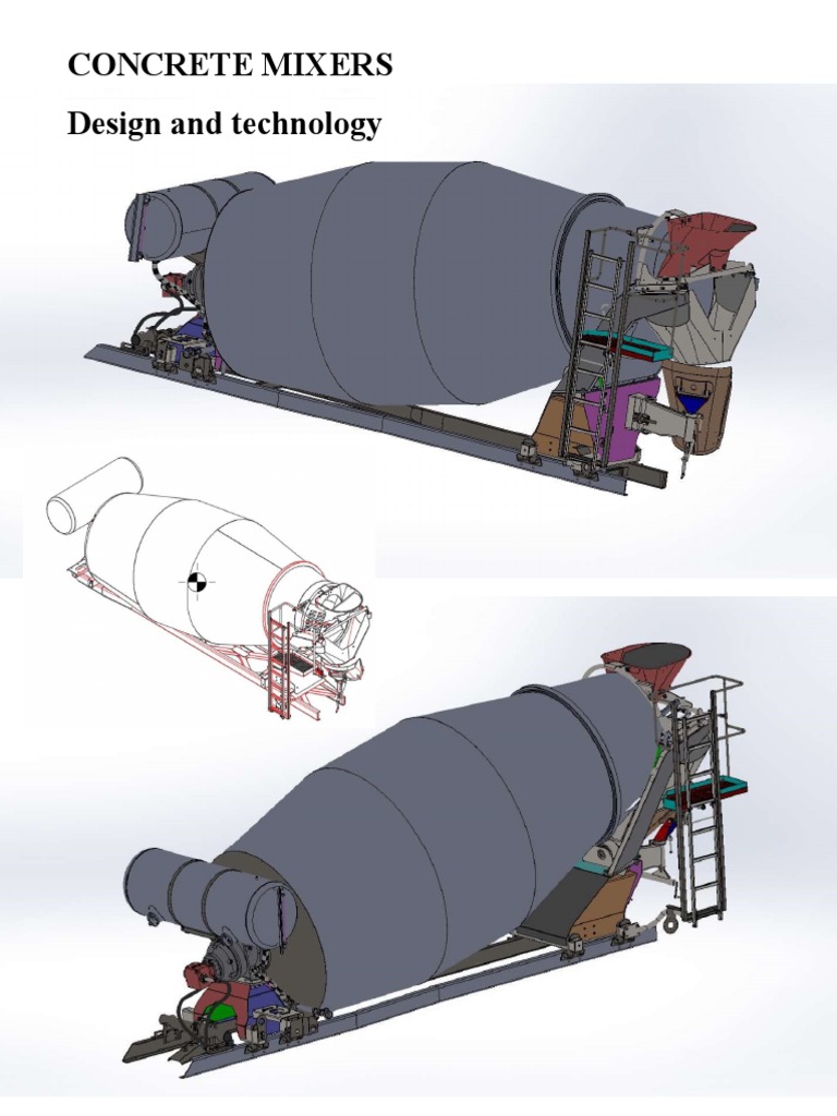 Concrete Mixer Design | PDF | Semi Trailer Truck | Concrete