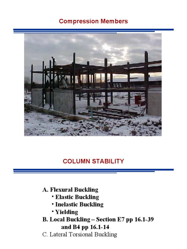 Members in Compression - V | PDF | Buckling | Materials Science
