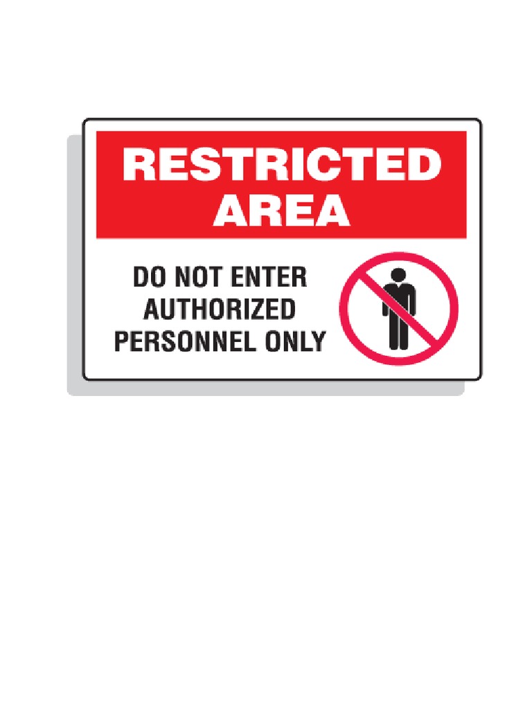 Restricted Area | PDF