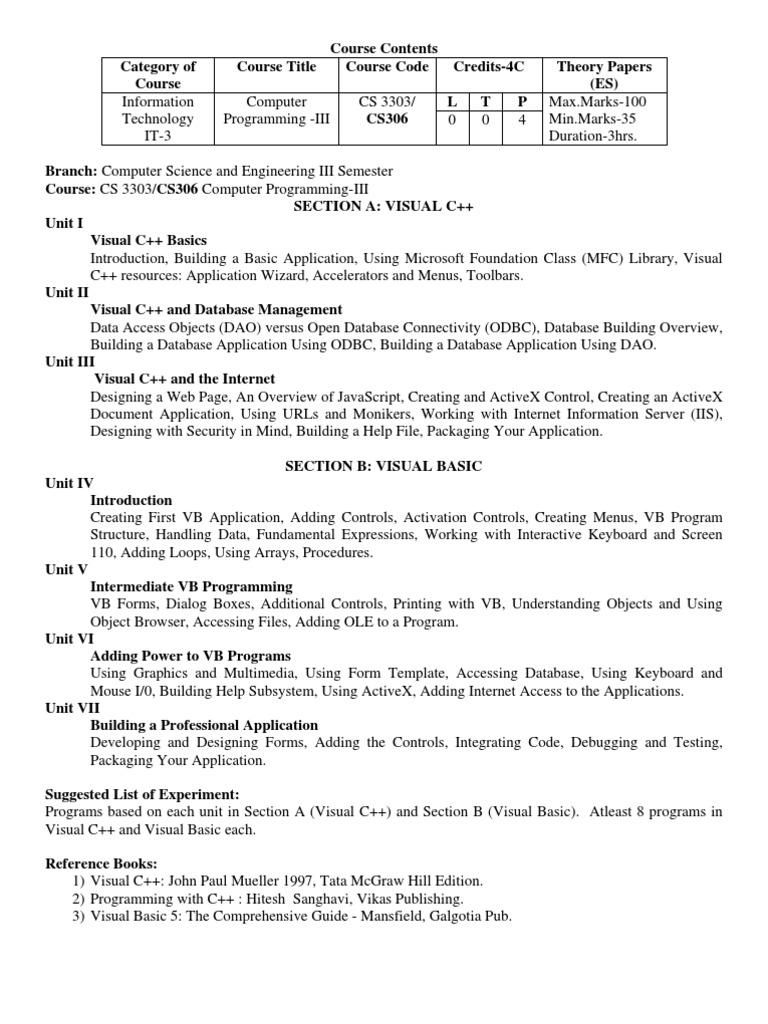 Cse RGPV Syllabus | PDF | Relational Database | Databases