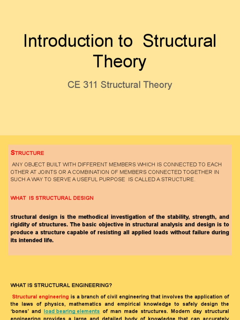 Introduction To Structual Theory | PDF | Structural Engineering | Truss