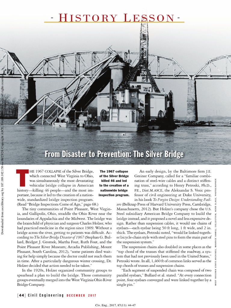 The History About Silver Bridge | PDF | Fracture | Bridge
