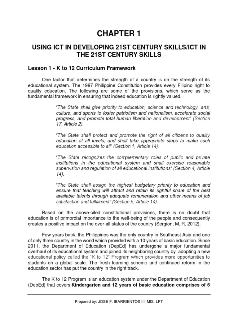 Using Ict in Developing 21St Century Skills/Ict in The 21St Century ...