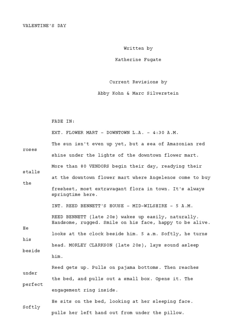 Valentines' Day Script | PDF | Sports | Nature