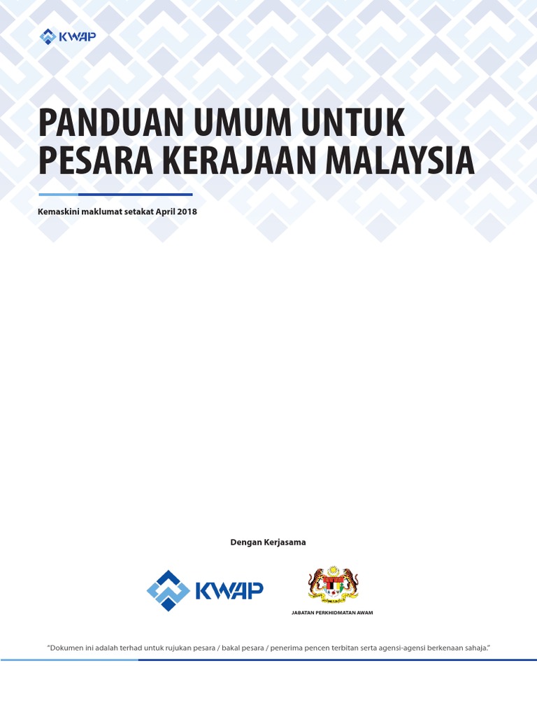 Panduan Umum Untuk Pesara Kerajaan Malaysia | PDF
