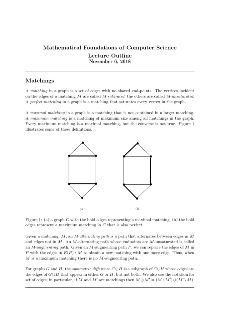 Mathematical Foundations of Computer Science Lecture Outline | PDF ...