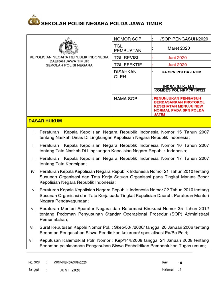 Sop Pra Hiking New Normal | PDF
