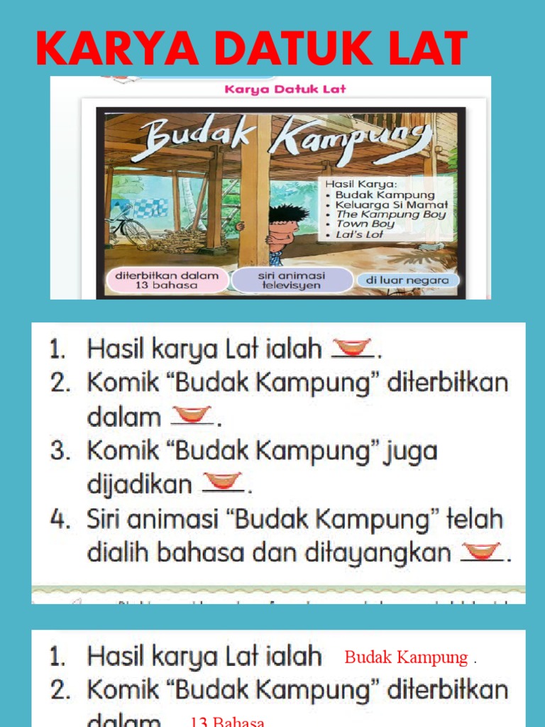 KARYA DATUK LAT Tahun 1 | PDF