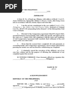 Affidavit of Mutilated Plate - LTO - Patrick Santos | PDF